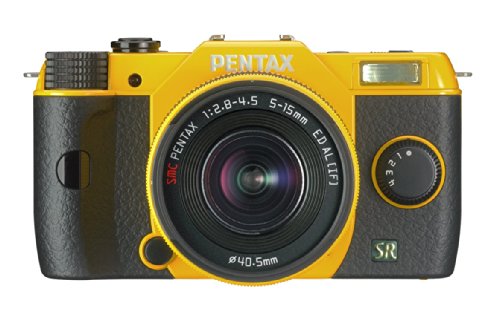 Pentax Q7 12.4MP Mirrorless Digital Camera with 02 Standard Zoom 5-15mm f2.8-4.5 and 06 Telephoto Zoom 15-45mm f2.8 Lenses (Yellow)