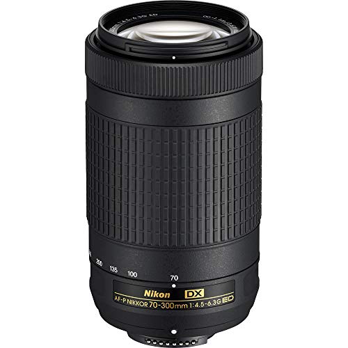 Nikon D5600 24.2MP DSLR Digital Camera with 18-55mm and 70-300mm Lenses (1580) Deluxe Bundle with 64GB SD Card + Large Camera Bag + Filter Kits + Spare Battery + Telephoto Lens (Renewed)