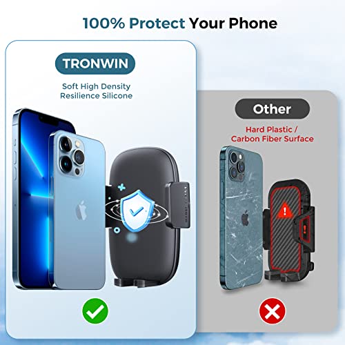 TRONWIN Car Phone Holder Mount 4 in 1 Suction Cup Cell Phone Holder for Car Dashboard Windshield Air Vent Car Phone Mount Dashboard Compatible with iPhone Samsung LG