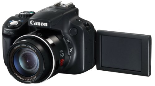 Canon PowerShot SX50 HS 12MP Digital Camera with 2.8-Inch LCD (Black) - International Version (No Warranty)