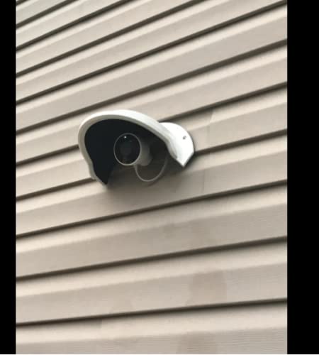 SDS DS-1250ZJ Universal Sun Rain Shade Camera Cover Shield Cover Shield for Nest/Ring/Arlo/Dome/Bullet Outdoor Camera (1 Pack, White)