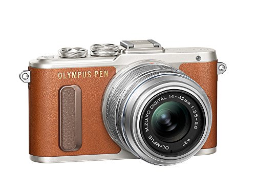 Olympus PEN E-PL8 Brown Body with 14-42mm IIR Silver Lens