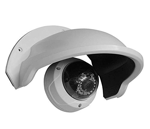 SDS DS-1250ZJ Universal Sun Rain Shade Camera Cover Shield Cover Shield for Nest/Ring/Arlo/Dome/Bullet Outdoor Camera (1 Pack, White)
