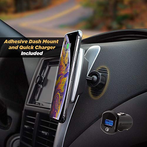 Scosche MPQ2WD-XTSP1 Magicmount Magnetic Suction and Adhesive Mount Holder Charger for Vehicles