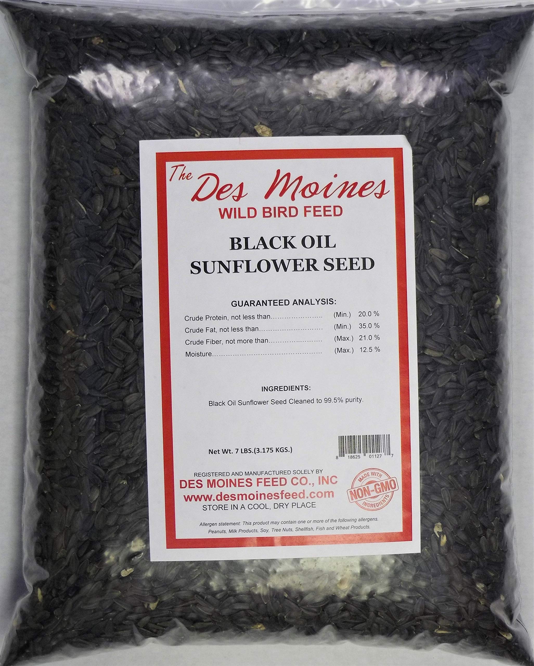 Des Moines Wild Bird Feed Sunflower Seed - Black Oil (7.00)