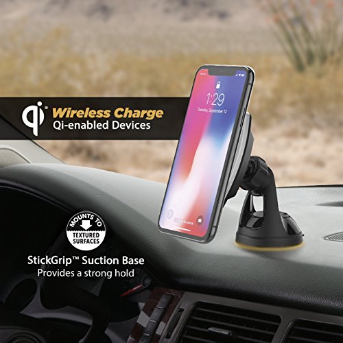 Scosche MPQ2WD-XTSP1 Magicmount Magnetic Suction and Adhesive Mount Holder Charger for Vehicles