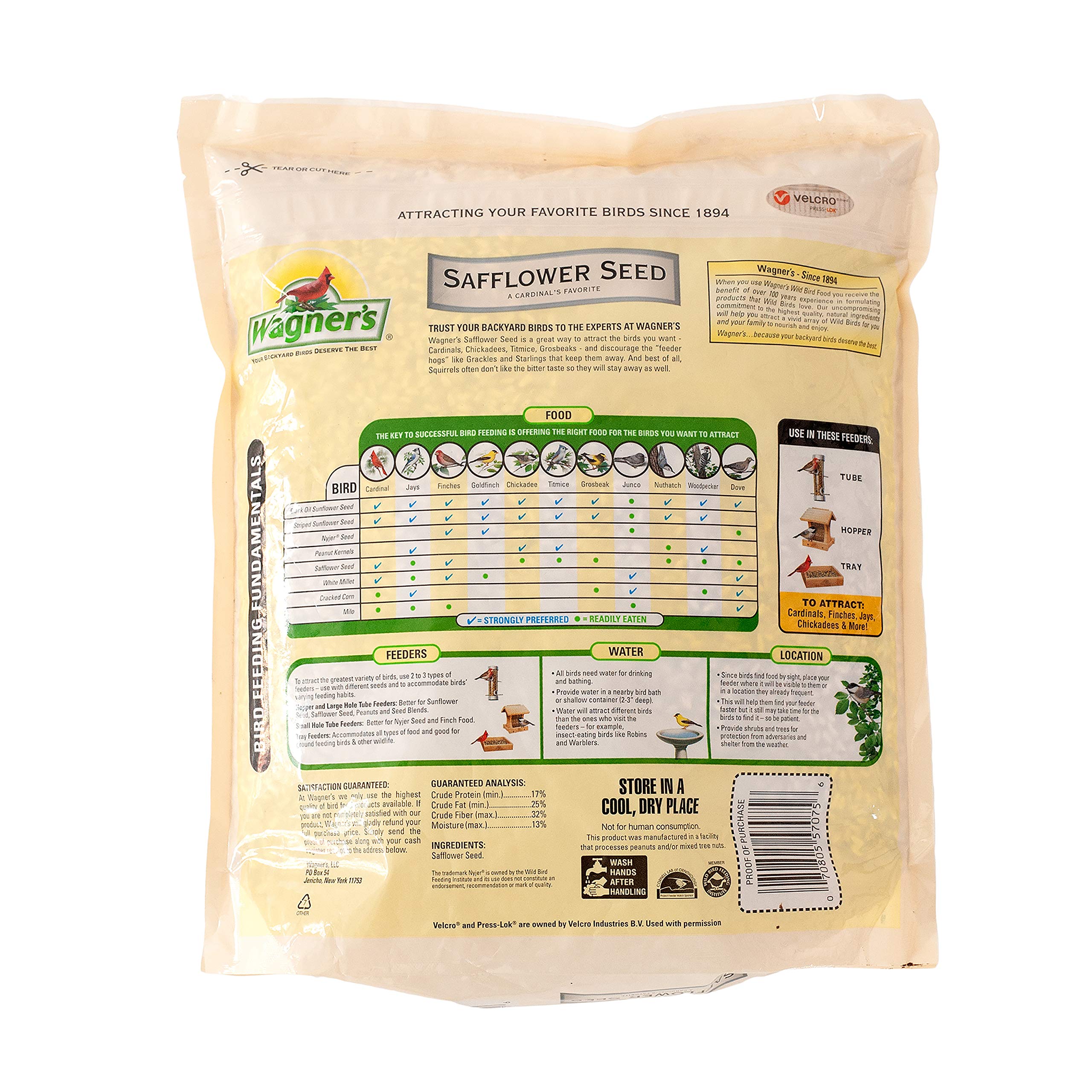 Wagner's Cardinal Blend Wild Bird Food (6-Pound) and Safflower Seed (5-Pound)