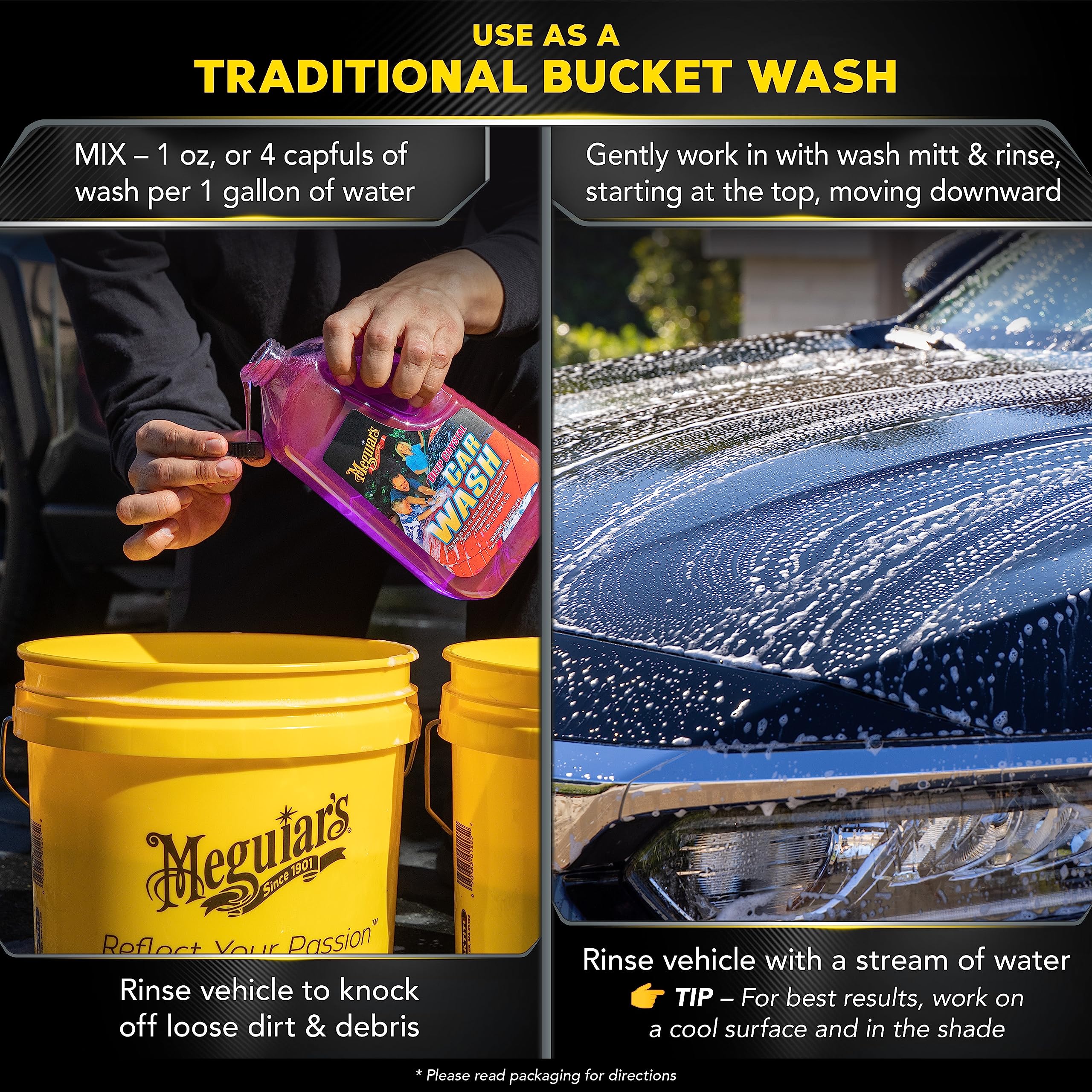 Meguiar's G-10464 Deep Crystal Car Wash - 64 oz.