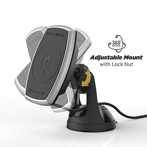 Scosche MPQ2WD-XTSP1 MagicMount Magnetic Suction and Adhesive Mount Holder Charger for Vehicles