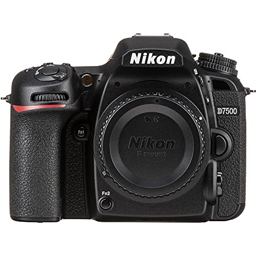 Nikon D7500 20.9MP DSLR Digital Camera (Body Only) (1581) Deluxe Bundle with 64GB SD Card + Large Camera Bag + Spare EN-EL15 Battery + Deluxe Camera Cleaning Kit (Renewed)
