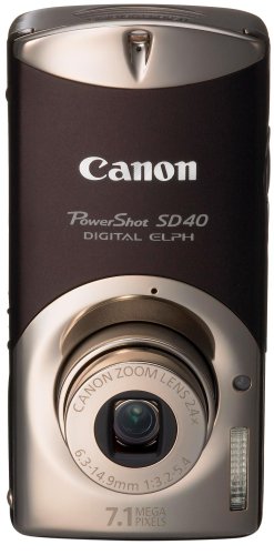Canon PowerShot SD40 7.1MP Digital Elph Camera with 2.4x Optical Zoom (Twilight Sepia)
