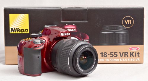 NIKON RED D3200 & 18-55mm VR+ Nikon 55-200mm VR kit + MORE!