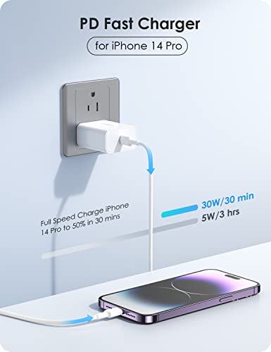 USB C Charger Block, oraimo 30W Fast Charger for MacBook Air, iPhone 14/14 Pro/14 Pro Max/13 Pro/13 Pro Max, iPad Pro, PPS Fast Charger Block for Google Pixel 7/6 Pro, Samsung Galaxy