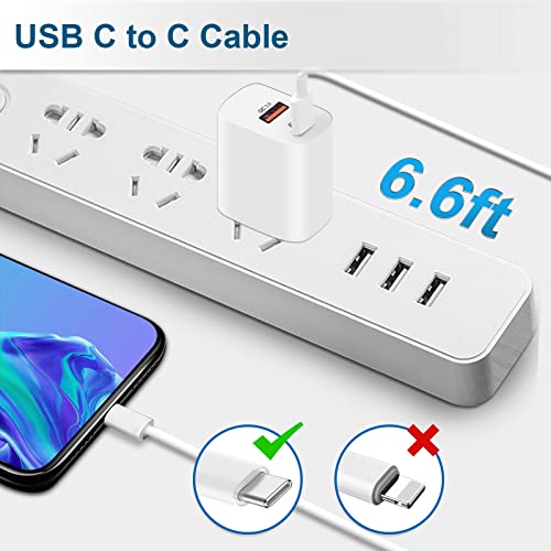 USB C Fast Charger 30W,cshare PD 3.0 USB Wall Charger,Foldable Power Adapter for Google Pixel 6 Pro,for iPhone 14pro/14/13/12/11/XR, MacBook,Pad Pro,AirPods,Galaxy S22 ultra S21, 6.6ft USB C to C Cord