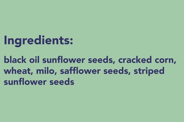 Wild Bird Seed Mix, No Millet Special, 40 lbs.