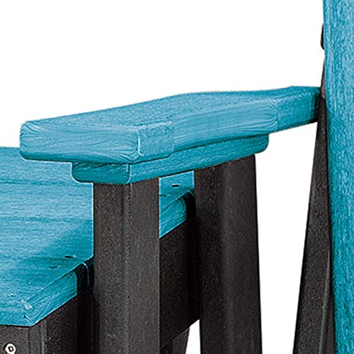 American Furniture Classics 515ARB-K Double Glider, One Size, Aruba Blue/Black
