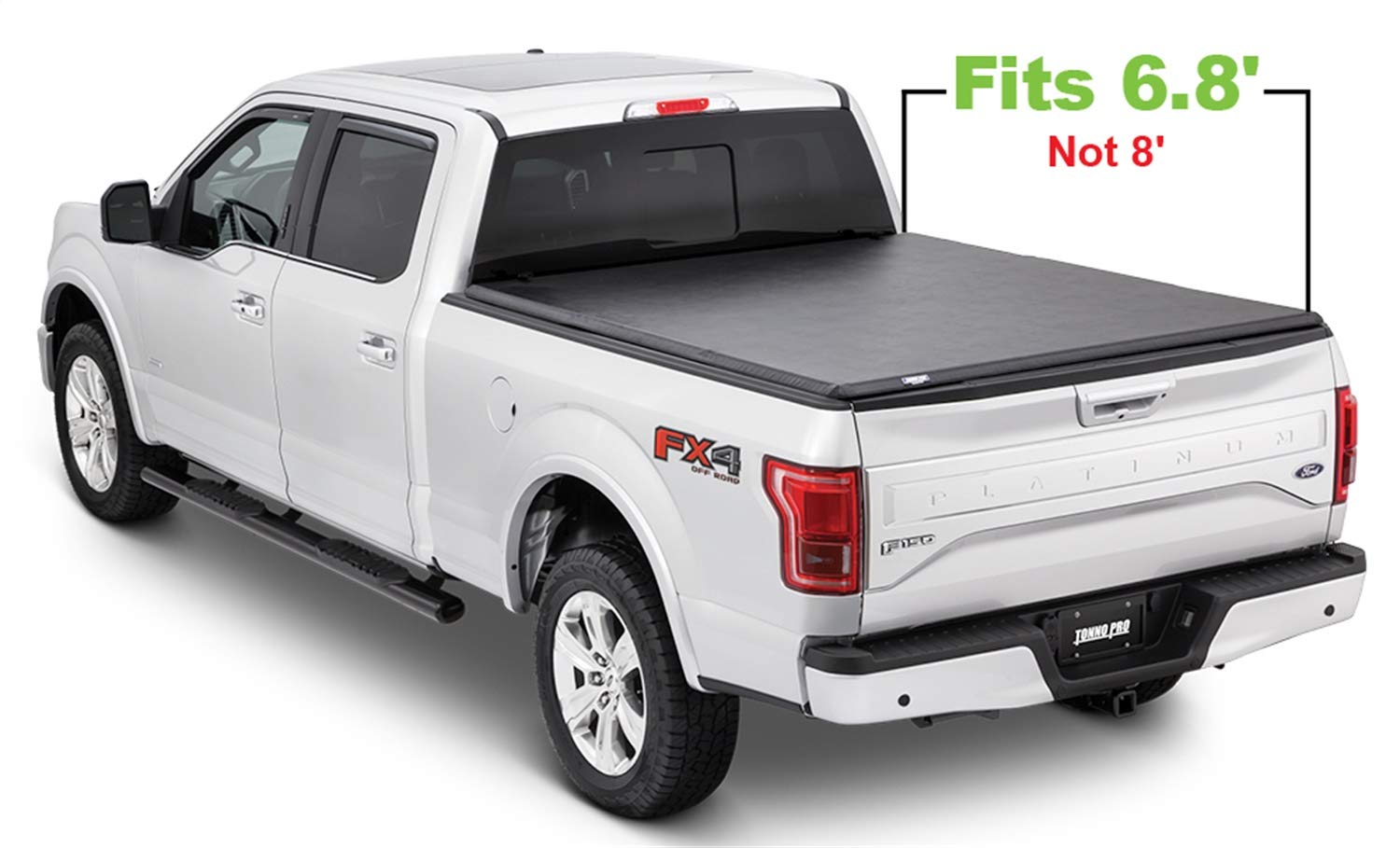 Tonno Pro Tonno Fold, Soft Folding Truck Bed Tonneau Cover | 42-302 | Fits 2017 - 2023 Ford F-250/350 Super Duty 6' 7" Bed (78.8")