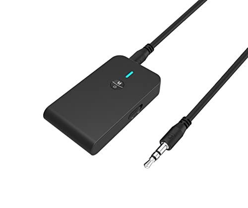 ZIIDOO Bluetooth 5.0 Transmitter and Receiver, 3-in-1 Wireless Bluetooth Adapter,Low Latency Bluetooth Audio Adapter for TV,Car,Home Stereo System