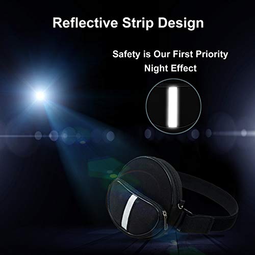 Soicpic CD Player Portable Case,Waterproof CD Player Fanny Pack with Wristlet Hand Strap Compatible with HOTT/Gueray/NAVISKAUTO/Jinhoo/Jensen/Monodeal Portable CD Player and More(6.5 inch).
