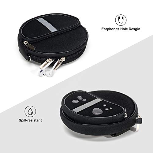 Soicpic CD Player Portable Case,Waterproof CD Player Fanny Pack with Wristlet Hand Strap Compatible with HOTT/Gueray/NAVISKAUTO/Jinhoo/Jensen/Monodeal Portable CD Player and More(6.5 inch).