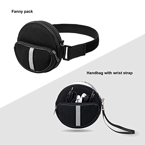 Soicpic CD Player Portable Case,Waterproof CD Player Fanny Pack with Wristlet Hand Strap Compatible with HOTT/Gueray/NAVISKAUTO/Jinhoo/Jensen/Monodeal Portable CD Player and More(6.5 inch).