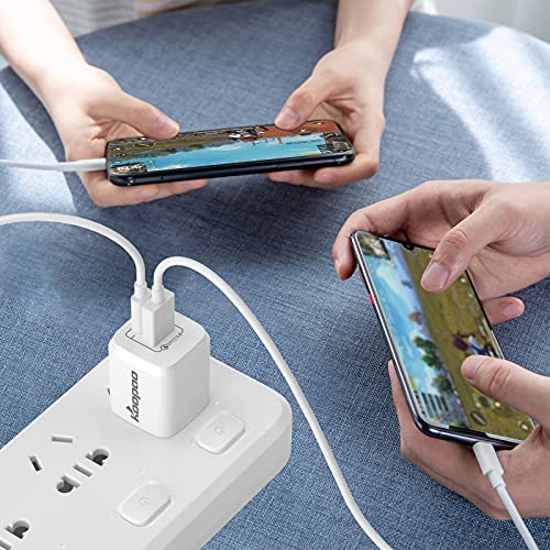 USB C Fast Charger-USB C Adapter,KOOPAO USB C Wall Fast Charger 2 Port(USB A+C) PD Plug for iPhone 13/13 Pro/12 Mini/i-Pad，i-Pad Pro/12 Mini / 11/ XS/Max/XR/X, Pixel, Galaxy,ect