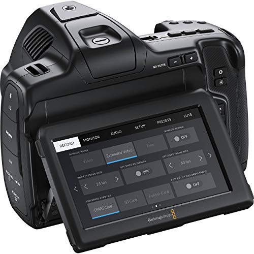 Blackmagic Design Pocket Cinema Camera 6K Pro (EF Mount) with SanDisk Extreme PRO 128GB SDXC Memory Card (UHS-I/V30/U3/Class-10), 2X Seller Supplied Replacement Batteries & More