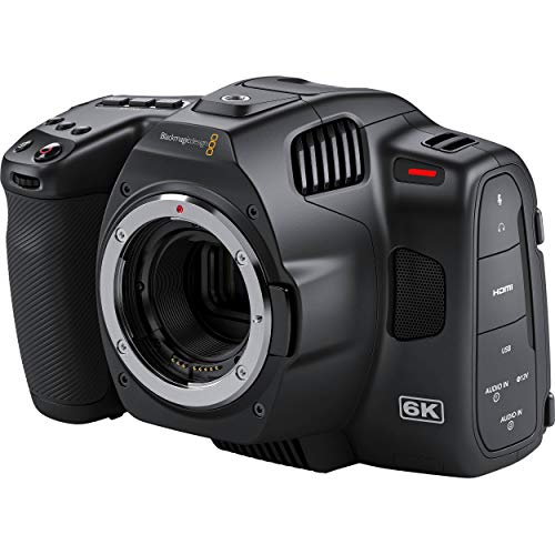 Blackmagic Design Pocket Cinema Camera 6K Pro (EF Mount) with SanDisk Extreme PRO 128GB SDXC Memory Card (UHS-I/V30/U3/Class-10), 2X Seller Supplied Replacement Batteries & More