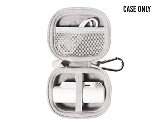 getgear Travel Case for Mini Portable Charger Compatible with Abnoys Portable Charger, Also fits for iWalk Mini Portable Charger (Smoke)