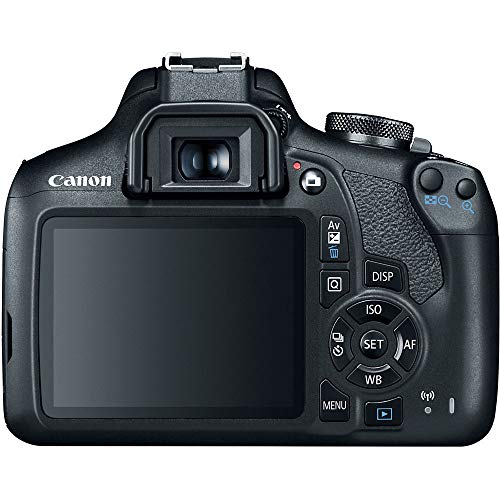 Canon EOS Rebel T7 DSLR Camera with 18-55mm and 75-300mm Lenses (2727C021), 64GB Card, Corel Photo Software, LPE10 Battery, Card Reader, Deluxe Cleaning Set, Flex Tripod, Memory Wallet (Renewed)