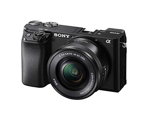 Sony Alpha A6100 Mirrorless Camera with 16-50mm Zoom Lens, Black (ILCE6100L/B) (Renewed)