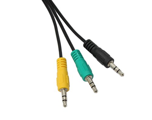 zdyCGTime 3.5mm Audio Cable 3 to 3 3.5mm Jack Male to Male Stereo Audio AUX Cable Cord for Computer Speakers(5ft/1.5m)
