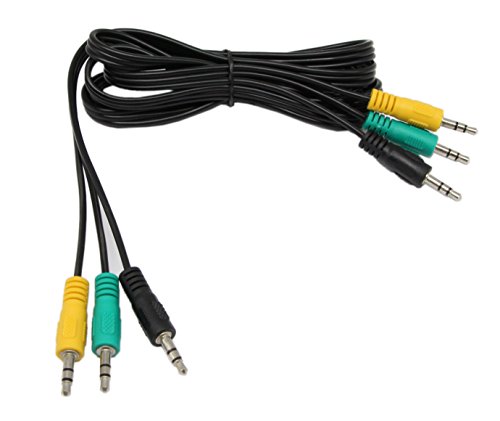 zdyCGTime 3.5mm Audio Cable 3 to 3 3.5mm Jack Male to Male Stereo Audio AUX Cable Cord for Computer Speakers(5ft/1.5m)
