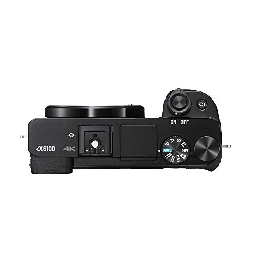 Sony Alpha A6100 Mirrorless Camera with 16-50mm Zoom Lens, Black (ILCE6100L/B) (Renewed)
