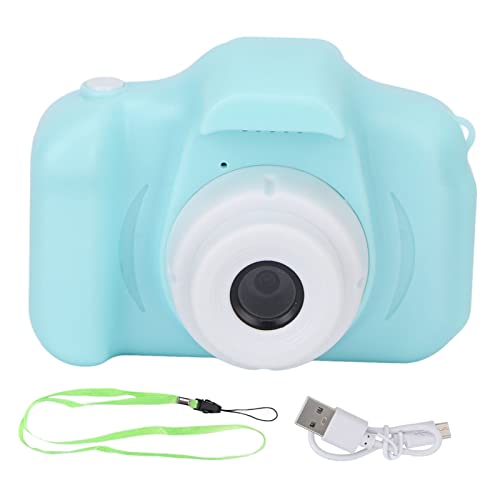 Luqeeg Kids Digital Camera - 2.0 Inch IPS Screen, Rechargeable Video Camera for Boys Girls, Portable Selfi Cameras with Silicone Case, Support Recordings, Videos and Play Games, 32GB Card