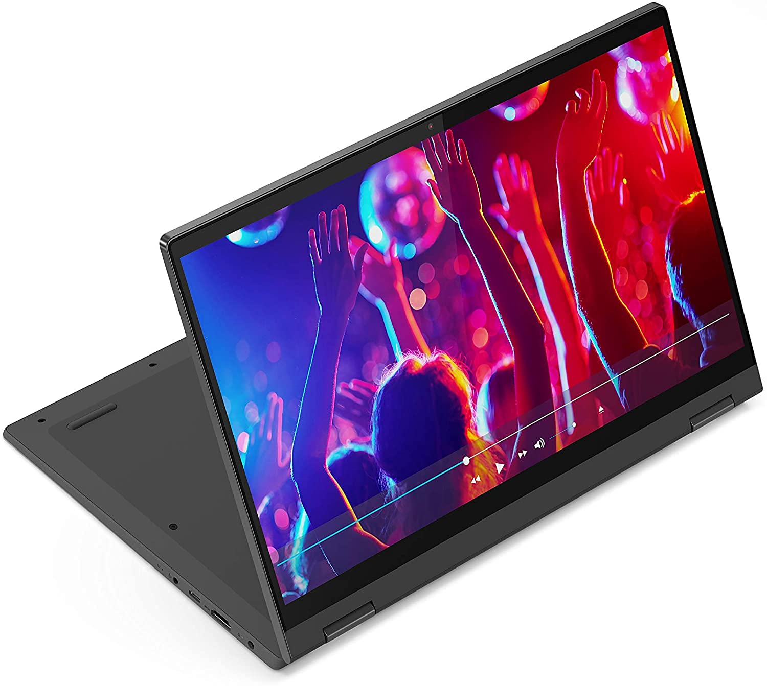 Lenovo IdeaPad Flex 5i 14" Convertible Laptop, FHD (1920 x 1080) Touch Display, Intel Core i3-1115G4 Processor, 4GB DDR4 RAM, 128GB SSD, UHD Graphics, Win 10 in S Mode, 82HS000GUS, Graphite Grey