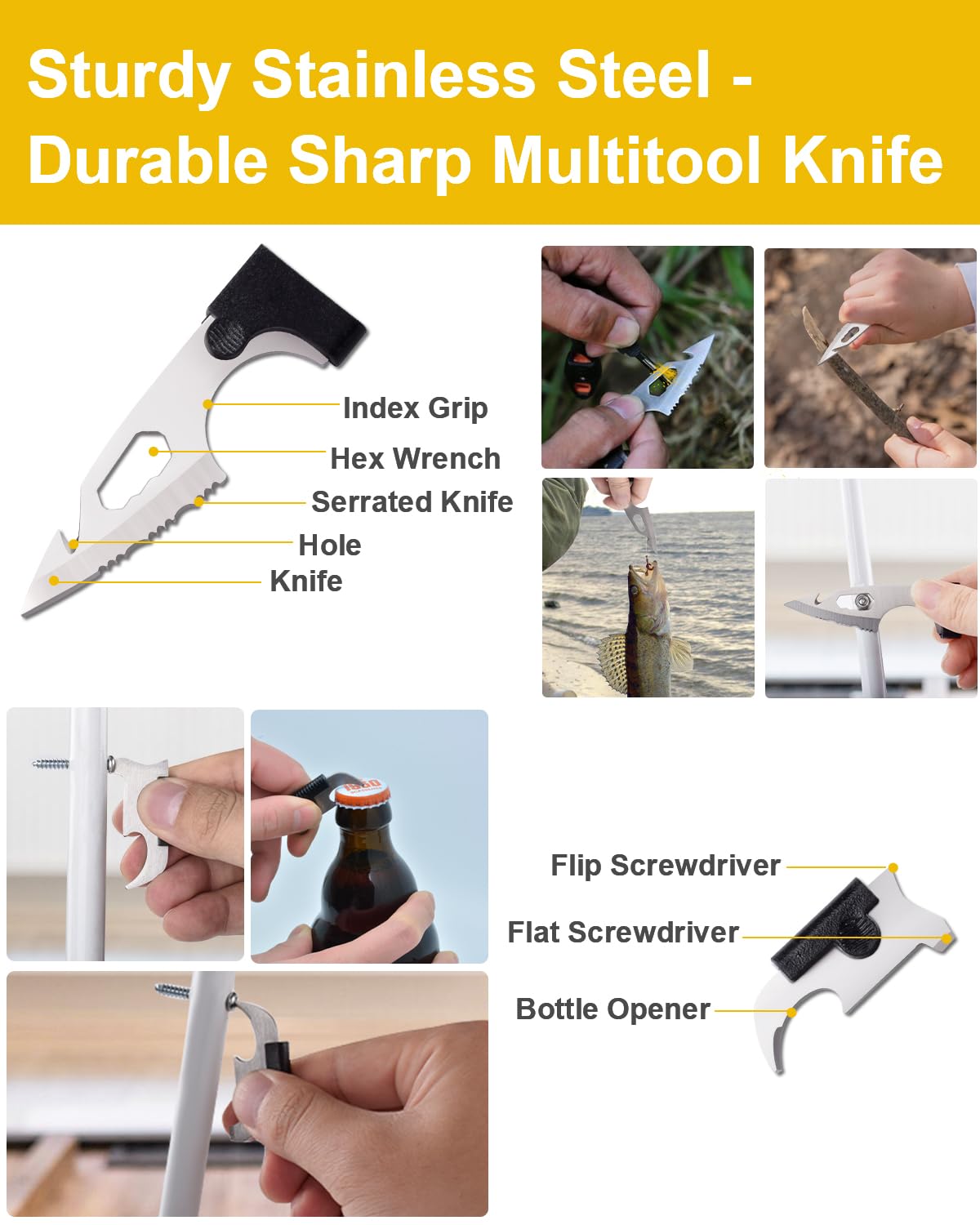Upgraded Credit Card Tool Multitool - Fathers Gifts for Dad Him 18 in 1 Multi-Tool Gadgets - Christmas Gifts for Men Dad Father Women Stocking Stuffers Wallet Tools With Blade Compass Screwdrivers