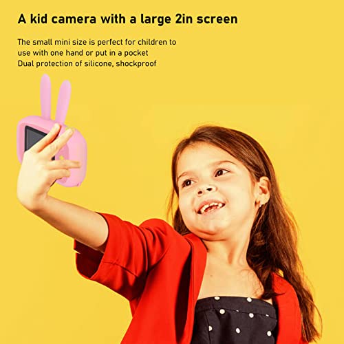 Children's Cartoon Camera, Kids Camera Educational with Lanyard Charging Cable for Girl