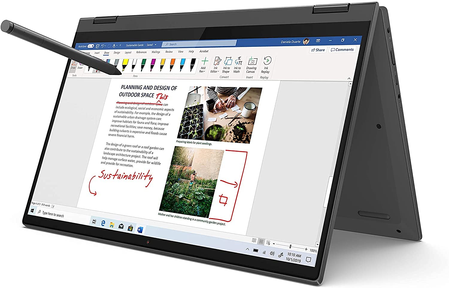 Lenovo IdeaPad Flex 5i 14" Convertible Laptop, FHD (1920 x 1080) Touch Display, Intel Core i3-1115G4 Processor, 4GB DDR4 RAM, 128GB SSD, UHD Graphics, Win 10 in S Mode, 82HS000GUS, Graphite Grey