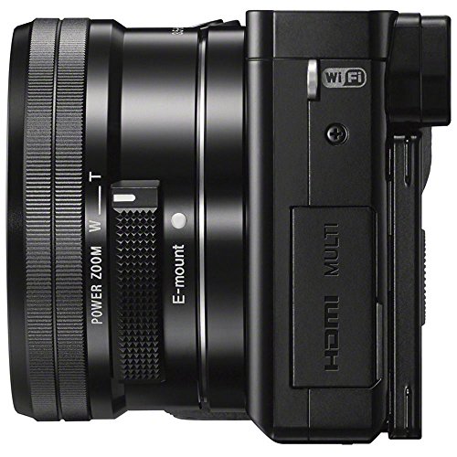 Sony Alpha a6000 Mirrorless Camera with 16-50mm Lens Black with Soft Bag, Tripod, Additional Battery, 64GB Memory Card, Card Reader, Plus Essential Accessories
