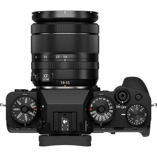 Fujifilm X-T4 Mirrorless Digital Camera with XF 18-55mm f/2.8-4 R LM OIS Lens (Black) Bundle, Includes: SanDisk 64GB Extreme SDXC Memory Card, Fujifilm VG-XT4 Battery Grip and More (8 Items)