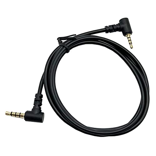 Seadream 3.5mm to 2.5mm Audio Cable 2Pack 3.3FT Double Angled 90 Degree 1/8" 3.5mm TRRS Jack Male to 2.5mm TRRS Jack Male Stereo Audio Mic Aux Cord Cable