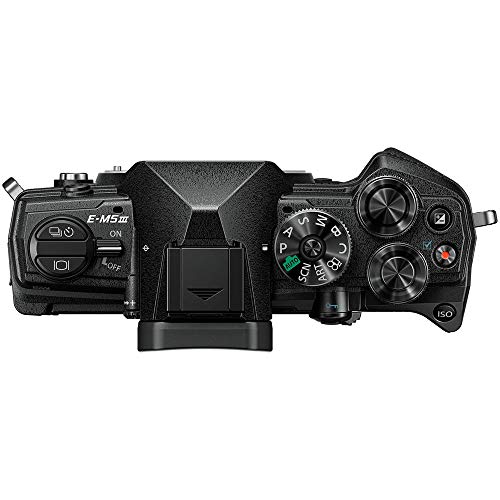 Olympus OM-D E-M5 Mark III Mirrorless Digital Camera Body (Black) + M.Zuiko Digital ED 14-42mm f/3.5-5.6 EZ Lens (Black) + M.Zuiko Digital ED 40-150mm f/4-5.6 R Lens (Black)