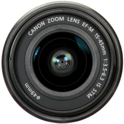 Canon EOS M50 Mirrorless Digital Camera (White) + EF-M 15-45mm f/3.5-6.3 is STM Lens Bundled with Premium Accessories (32GB Memory Card, Padded Equipment Case and More.) (Renewed)