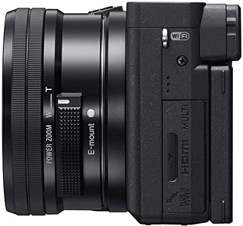Sony a6400 Mirrorless Digital Camera with 16-50mm Lens Bundle with Extra Sony NPF-W50 Battery, Backpack, Handy Case, Tripod, 2X 64GB Memory Card + More | Sony Alpha 6400