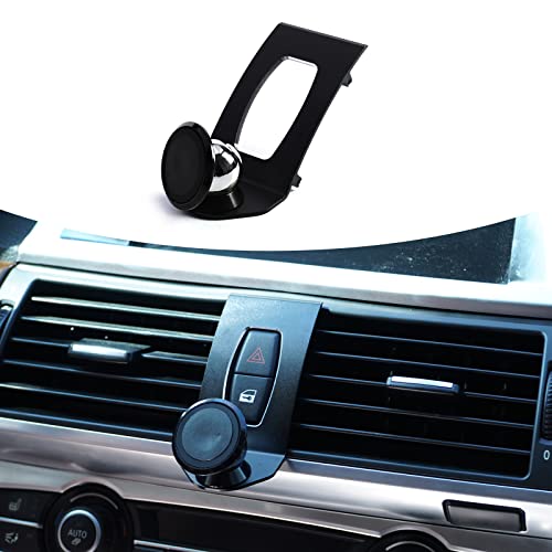 LLKUANG 360-Degree Rotary Cell Phone Holder Mobile Phone Mount for BMW X5 E70 X6 E71 E72 2008-2013 (Black)