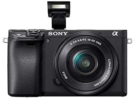 Sony a6400 Mirrorless Digital Camera with 16-50mm Lens Bundle with Extra Sony NPF-W50 Battery, Backpack, Handy Case, Tripod, 2X 64GB Memory Card + More | Sony Alpha 6400