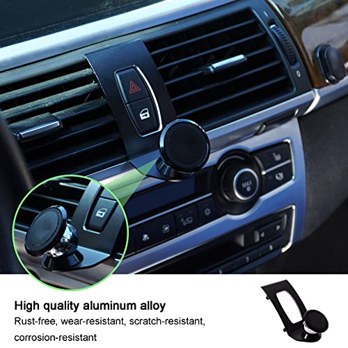LLKUANG 360-Degree Rotary Cell Phone Holder Mobile Phone Mount for BMW X5 E70 X6 E71 E72 2008-2013 (Black)