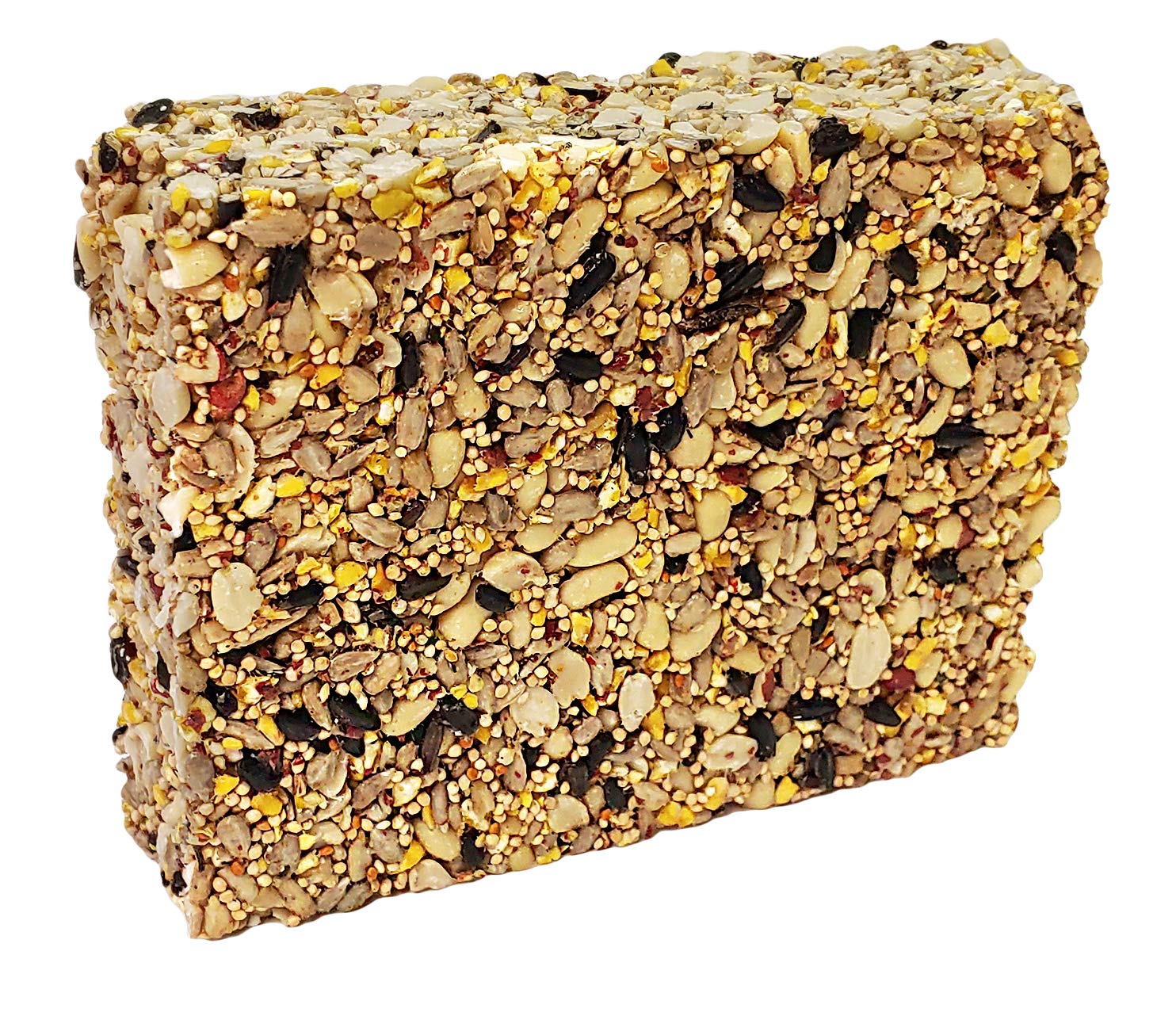 Songbird Treats Seed Bars | 12 Pack of 8 oz Bird Seed Cakes for Wild Birds (Woodpecker Crunch)