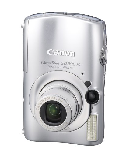 Canon Powershot SD990IS 14.7MP Digital Camera with 3.7x Optical Image Stabilized Zoom Coach Kit (Silver)